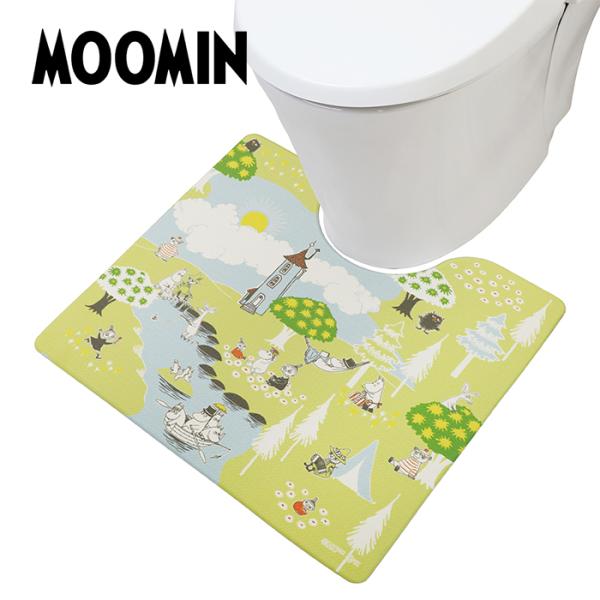 汚れてもサッとひと拭き。面倒なお洗濯も必要なし。簡単なお手入れで、キレイを保てます。トイレマット：55×60cm 塩化ビニル樹脂