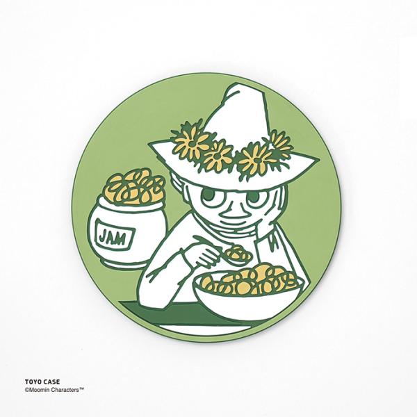 マグネットが埋め込まれているので使わないときは貼り付けておけます。コースターにもなるラバーマグネットポリ塩化ビニル、磁石10×10×5cm