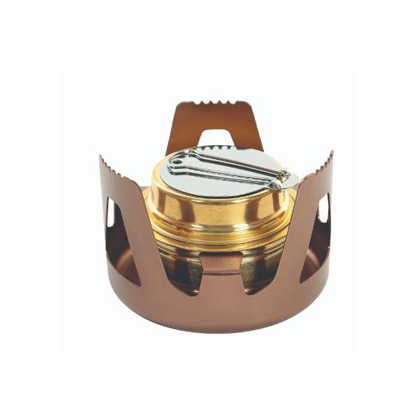 美しい炎とスローな時間。静かに燃える炎の美しさと共にゆっくりと過ぎていく時間を堪能できるスローキャンパー必携のアルコールストーブ。軽量コンパクトで壊れにくいシンプル構造。寒冷地にも強い。■サイズ：五徳／直径97×65mm、アルコールストーブ...