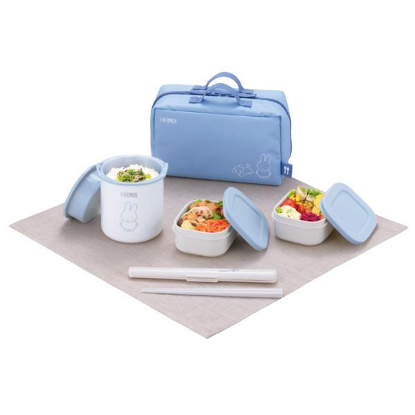 ごはんの温かさが味わえるお弁当箱。専用ポーチ付き。■「ごはん容器＋おかず容器×2個＋ハシ/ハシケース」のランチセット■ごはん容器用の保温ケースで、ランチタイムまでごはんが温かい■各容器・フタ、ハシ・ハシケースは食洗機対応でお手入れカンタン（...