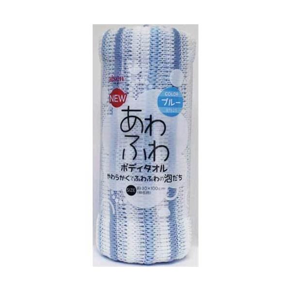 やさしい泡立ちのやわらかボディタオルです伸縮性があり、ふわふわの泡で体をやさしく洗います■サイズ：W30×D0.3×H100cm■重量：47ｇ■材質：ポリエステル55％、ポリプロピレン40％、ポリエチレン5％■原産国：日本
