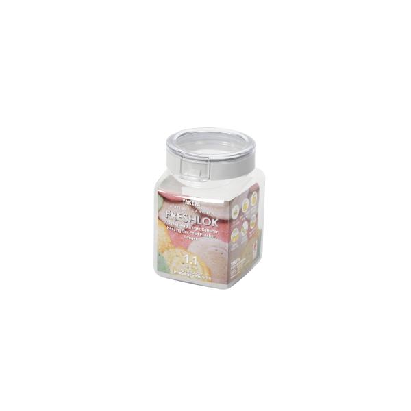 ■キッチン収納の必需品衝撃に強く落としても割れにくい、軽量なプラスチック製の密閉容器。小麦粉・砂糖・塩などの調味料や粉ものはもちろん、ドライフードやお菓子など幅広い食品にご使用いただけます。■角型 1.1Lパン粉・お茶パック・アーモンドプー...