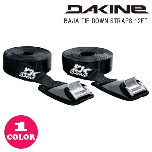 あすつく【代引き可能】タイダウンベルトDAKINE BAJA TIE DOWN STRAPS 12FTキャリア用のタイダウンベルトです。金属部分が布に覆われており、傷がつきにくいタイプです。ラックパッドと合わせてのご使用がおすすめ。【DAK...