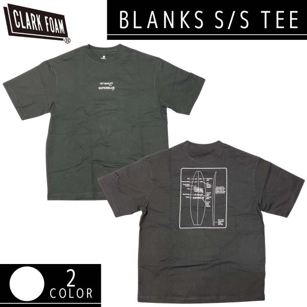 あすつく【代引き＆宅配便可能】速達メール便のみ送料無料！ CLARK FOAM Tシャツ BLANKS S/S TEE・HEVY WEIGHT天竺編みでできたシンプルTシャツ。王道カラー展開なので着回し抜群！■ 商品詳細 ■■素材：コットン...
