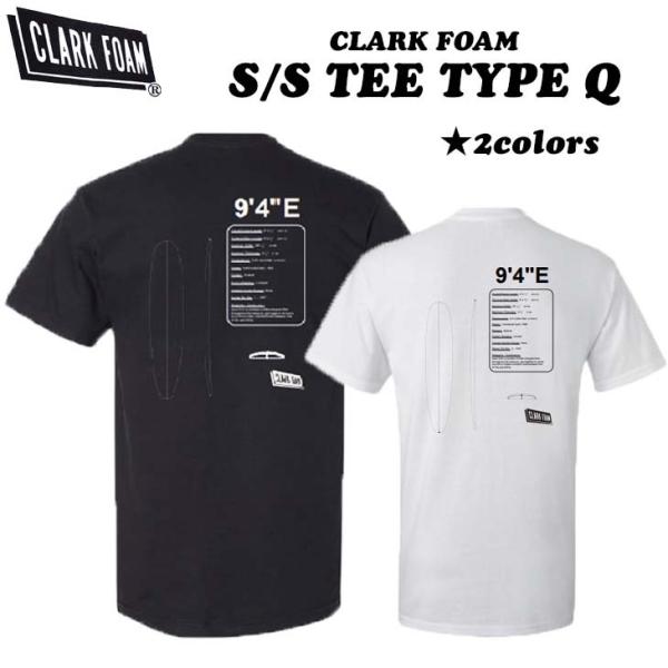 あすつく【代引き＆宅配便可能】速達メール便のみ送料無料！CLARK FOAM クラークフォーム Tシャツ S/S TEE TYPE Q■商品詳細■バックにサーフボード、胸元にはお馴染みのロゴがあしらわれたCLARK FOAMのTシャツです。...