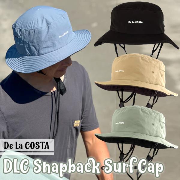 あすつく 即日出荷【代引き＆宅配便可能】メール便のみ送料無料！De La COSTA "Surf Hat" HAT前面のつばに芯が入っている為、視界を妨げることがないです。 HAT後部にベンチレーションが付いていて、通気性を保つことができま...