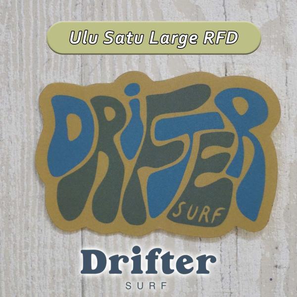 あすつく 速達メール便発送 即日出荷 送料200円！DRIFTER ステッカー Ulu Satu Large RFDバリ島にあるサーフショップ＆カフェ、ドリフターのショップステッカーです。人とかぶりたくない方には断然オススメ！SURFなどの...