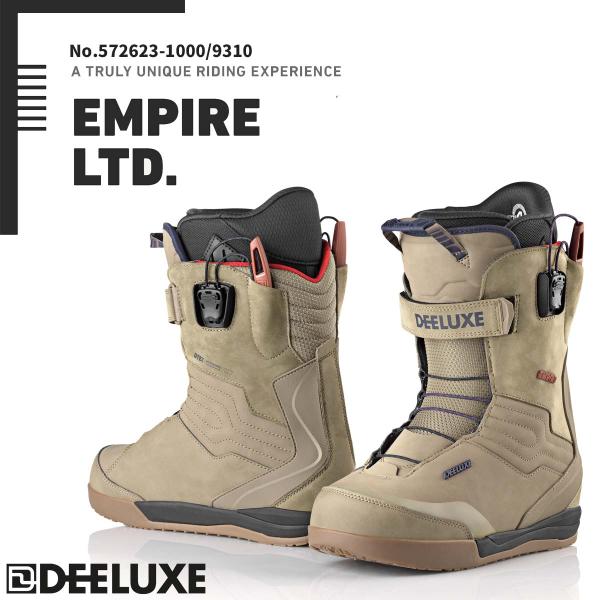 予約商品【代引き可能】予約購入でTHERMODRYプレゼントDEELUXE スノーブーツ EMPIRE LTD S4山全体を支配する、オールテレインブーツ。アシンメトリーフレックス構造で愛されるEMPIREは、あらゆる地形で唯一無二のライデ...