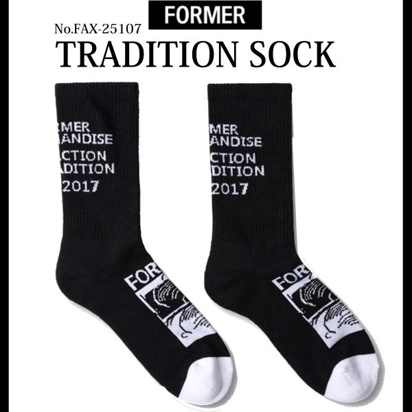あすつく【代引き＆宅配便可能】速達メール便のみ送料無料！FORMER ソックス TRADITION SOCK季節のアートを織り込んだジャカード・デザインとクッション性のあるソールが特徴。■ 商品詳細 ■【品番】FAX-25107■素材：プレ...
