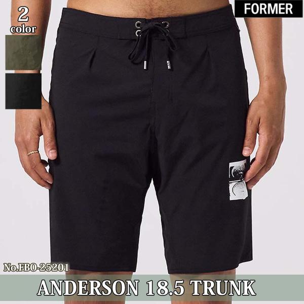 あすつく【代引き＆宅配便可能】速達メール便のみ送料無料！FORMER 水着 ANDERSON 18.5 TRUNK膝上丈の18.5インチレングスで動きやすく、シルエットもすっきり。■ 商品詳細 ■【品番】FBO-25201■素材：85% P...