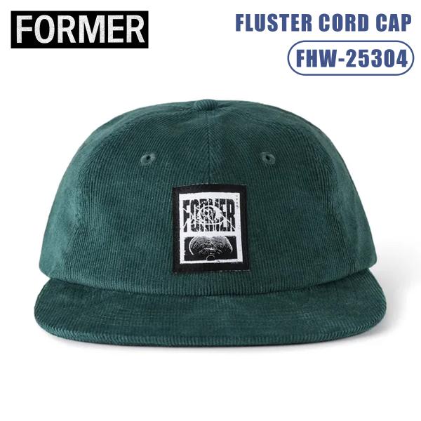 あすつく【代引き＆宅配便可能】速達メール便のみ送料無料！FLUSTER CORD CAP耐久性のあるコットンコーデュロイ素材を使用し、ヴィンテージウォッシュ仕上げのフラットピーク6パネルキャップです。ワッペン、スナップバック、ネームタグが特...