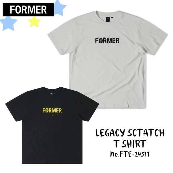 あすつく【代引き＆宅配便可能】速達メール便のみ送料無料！FORMER フォーマー Tシャツ LEGACY SCRATCH T-SHIRTプレミアム 200GSM ジャージー コットンで作られ、ゆったりとした快適なフィット感を実現する当社の標...