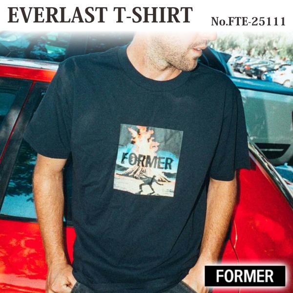 あすつく【代引き＆宅配便可能】速達メール便のみ送料無料！FORMER Tシャツ EVERLAST T-SHIRT200GSMのプレミアム・ジャージー・コットンを使用し、リラックスした着心地の定番FORMER Tシャツ・ブロックでお届けします...