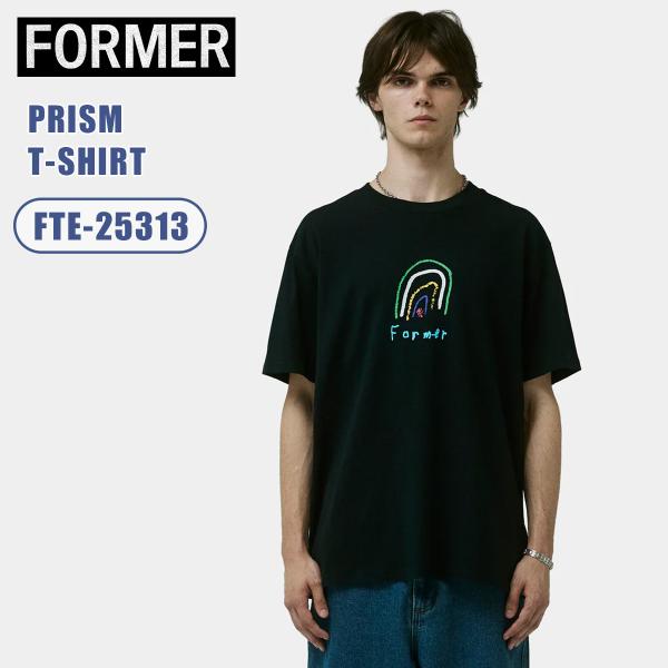 あすつく【代引き＆宅配便可能】速達メール便のみ送料無料！PRISM T-SHIRT200GSMのプレミアムコットンを使用し、定番のモダンなコンフォータブルフィットでお届けします。FORMERのファウンダーであるデーン・レイノルズとのコラボレ...