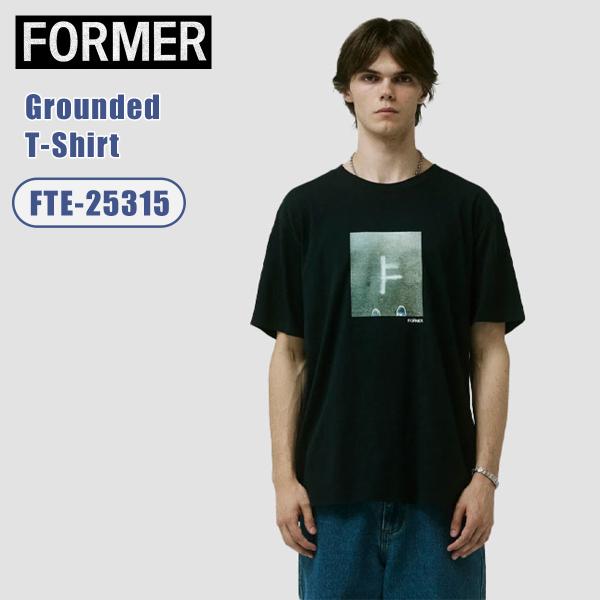 あすつく【代引き＆宅配便可能】速達メール便のみ送料無料！Grounded T-Shirt200GSMのプレミアムコットンを使用し、定番のモダンなコンフォータブルフィットでお届けします。FORMERのファウンダーであるデーン・レイノルズとのコ...