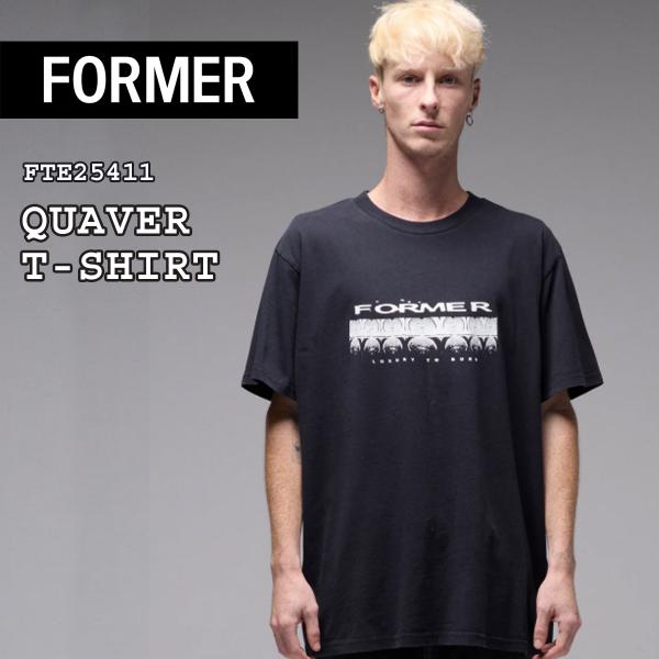 あすつく【代引き＆宅配便可能】速達メール便のみ送料無料！FORMER QUAVER T-SHIRTFormerのQuaver Tシャツは、200GSMコットンを使用し、普段使いに最適なスタンダードフィットに仕上がっています。マーチウォッシュ...