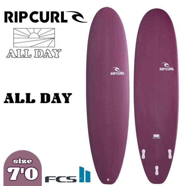 RIP CURL リップカール アロハ サーフボード【ALL DAY 3F (FCSII) MAUVE-PU】フラットデッキを採用し、スイートスポットを広げることで、あらゆるレベルのサーファーにとってAll Dayはサーフィンを非常に快適に...