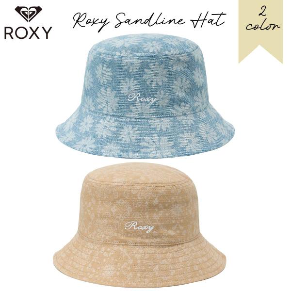 あすつく【代引き＆宅配便可能】メール便のみ送料無料！ROXY ハット SANDLINE HAT■DESIGN・花柄とバンダナ柄をレーザープリントしたバケットハット。・フロントには小さめのROXYロゴ刺繍を入れ、大人っぽい印象に。■STYLI...