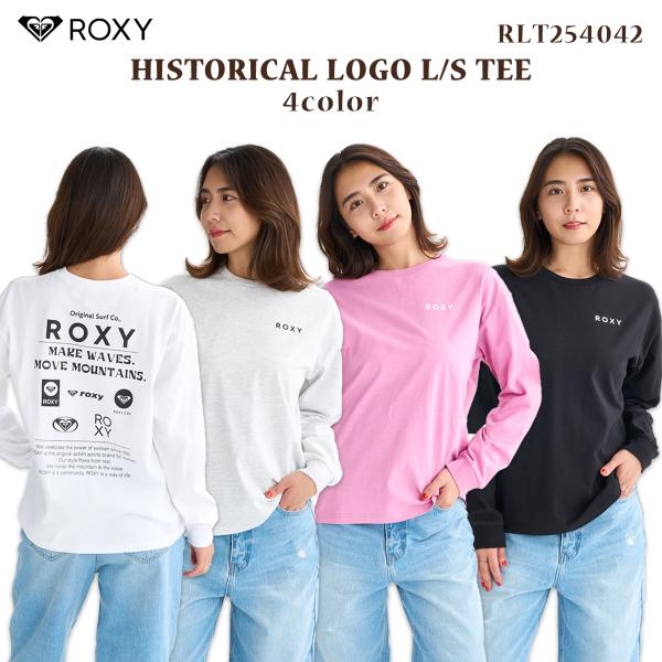 あすつく【代引き＆宅配便可能】速達メール便のみ送料無料！ROXY HISTORICAL LOGO L/S TEE人気のヒストリカルロゴをアップデートしてバックプリントに採用したロングスリーブトップス。クルーネックで、フロントにはROXYロゴ...
