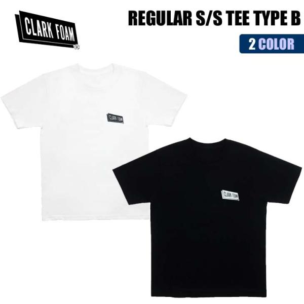 あすつく【代引き＆宅配便可能】速達メール便のみ送料無料！CLARK FOAM Tシャツ REGULAR S/S TEE TYPE B■カラー：BLK(ブラック)WHT(ホワイト)■サイズ：Ｍサイズ身幅 約50cm肩幅 約43cm着丈 約64...