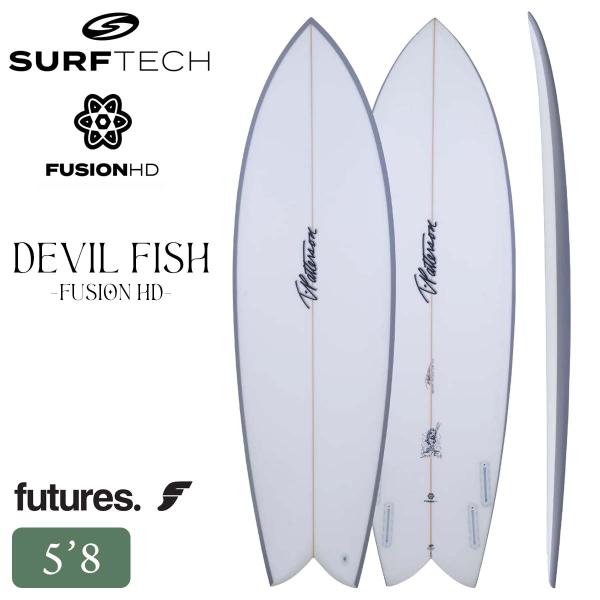 2026年 SURFTECH サーフボード DEVIL FISH【SURFTECH / DEVIL FISH】【SPEC】サイズ：5'8 x 19.95” x 2.42” - 30.96L(172.72cm×50.67cm×6.14cm)※...