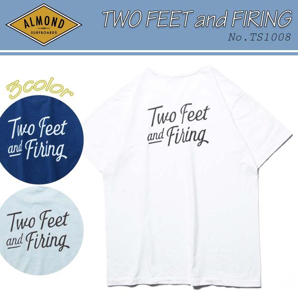 あすつく【代引き＆宅配便可能】速達メール便のみ送料無料！Almond アーモンド Tシャツ TWO FEET and FIRINGバックに英字がプリントされたTシャツ。カジュアルコーデにぴったりです。■ 商品詳細 ■【品番】TS1008■カ...