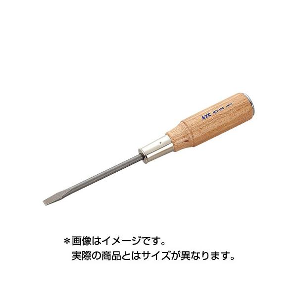 KTC 木柄ドライバ マイナス貫通タイプ 8mm 全長285mm MD-150は暖かみのある木の質感を生かした伝統的なドライバです。[ヘッド] マイナス[サイズ] 8mm[全長] 285mm[ブレード長さ] 150mm[重量] 190g[タ...