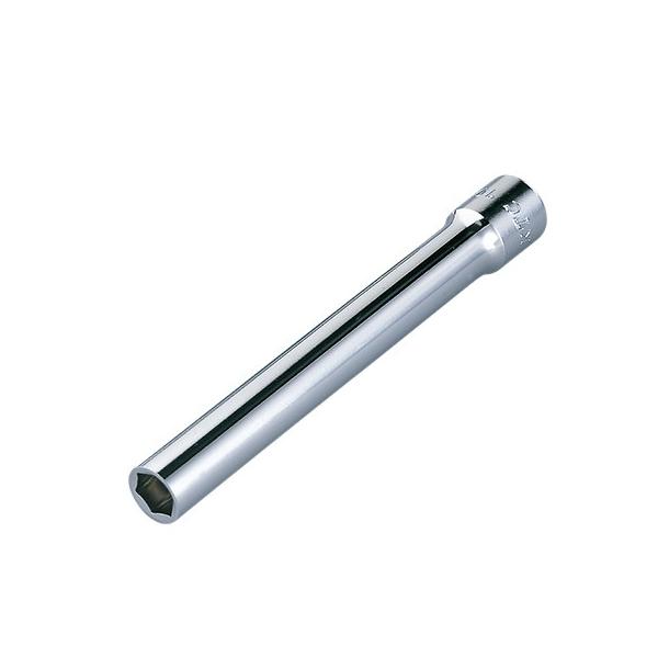 KTC 9.5sq.(3/8") ロングディープソケット 10mm B3LL-10は口径部と差込角に応力の集中を防ぐことでボルト・ナットのエッジを傷めにくくし、確実な締緩作業が行えるパワーフィット形状[差込角] 3/8"(9.5mm)[サイ...