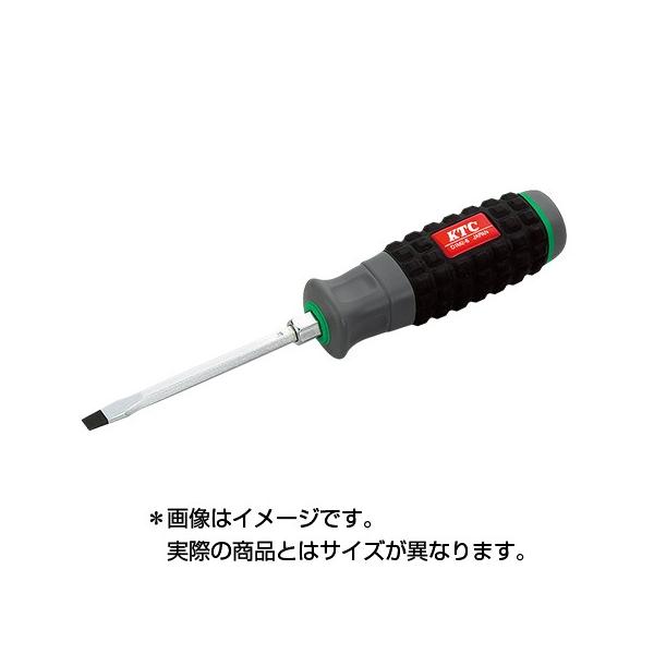 KTC 樹脂柄ドライバ マイナス 貫通タイプ D1M2-6は六角ボルスター付きの貫通タイプドライバです。ブレード先端はマグネットになっています。[ヘッド] マイナス[サイズ] 6mm[全長] 210mm[ブレード長さ] 100mm[重量] ...