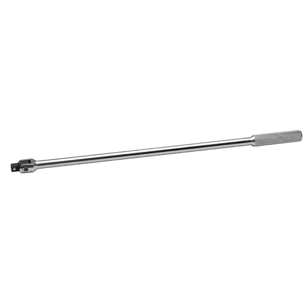 鍛造・熱処理した、強靭で耐久性に優れたクロームバナジウム鋼を使ったフレックスハンドルです。長さを活かし大きなトルクを掛けられ、さらに独特の首振り機構により早回しをしたり状況に応じて使い分けができます。[差込角] 1/2"(12.7mm)[全...