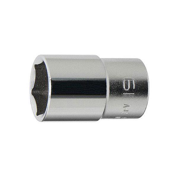 厳選されたクロームバナジウム鋼を鍛造・熱処理した、強靭で耐久性に優れたセミロングソケットです。[差込角] 3/8"(9.5mm)[サイズ] 19mm[全長] 40mm[ポイント] 6角[材質] クロームバナジウム鋼[仕上げ] クロームメッキ