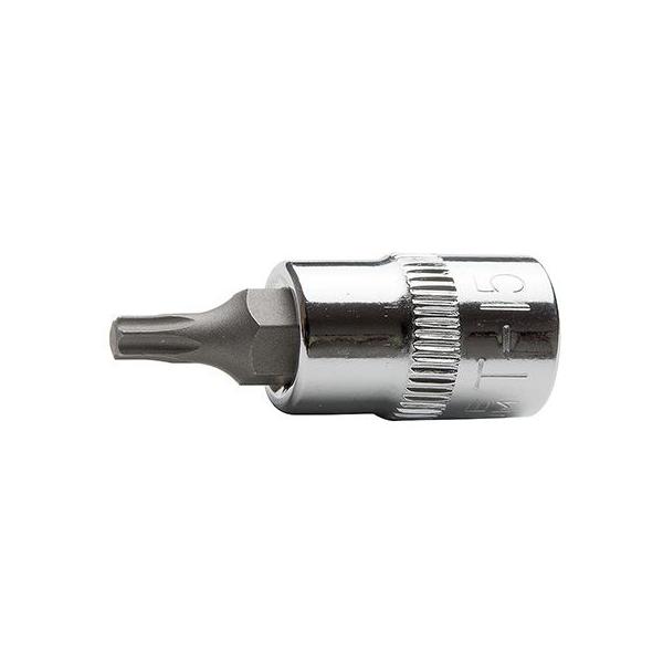 1/4"(6.3mm) ヘクサロビュラビットソケット T15 (いじり止め無)は、六角の星型をしているためネジとのかみ合いが強くより大きなトルクが得られます。[差込角] 1/4"(6.3mm)[サイズ] T15[全長] 32mm[材質] ク...