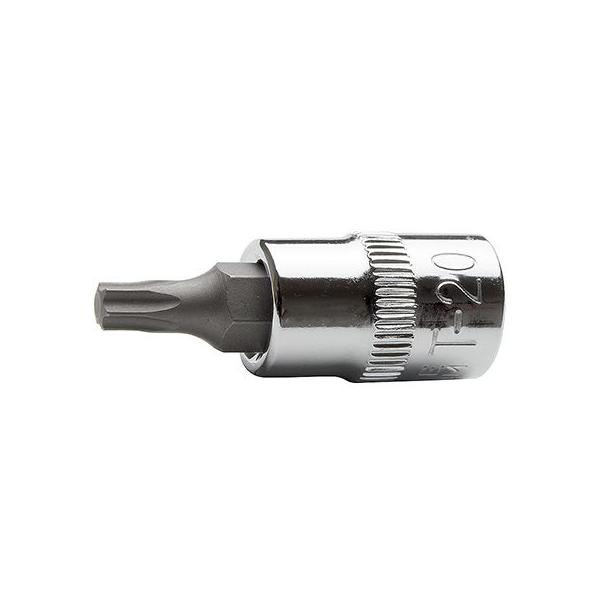 1/4"(6.3mm) ヘクサロビュラビットソケット T20 (いじり止め無)は、六角の星型をしているためネジとのかみ合いが強くより大きなトルクが得られます。[差込角] 1/4"(6.3mm)[サイズ] T20[全長] 32mm[材質] ク...