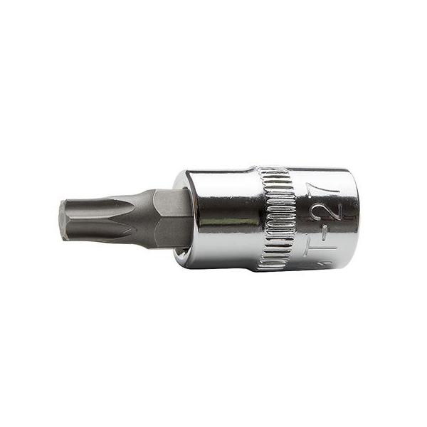 1/4"(6.3mm) ヘクサロビュラビットソケット T27 (いじり止め無)は、六角の星型をしているためネジとのかみ合いが強くより大きなトルクが得られます。[差込角] 1/4"(6.3mm)[サイズ] T27[全長] 32mm[材質] ク...