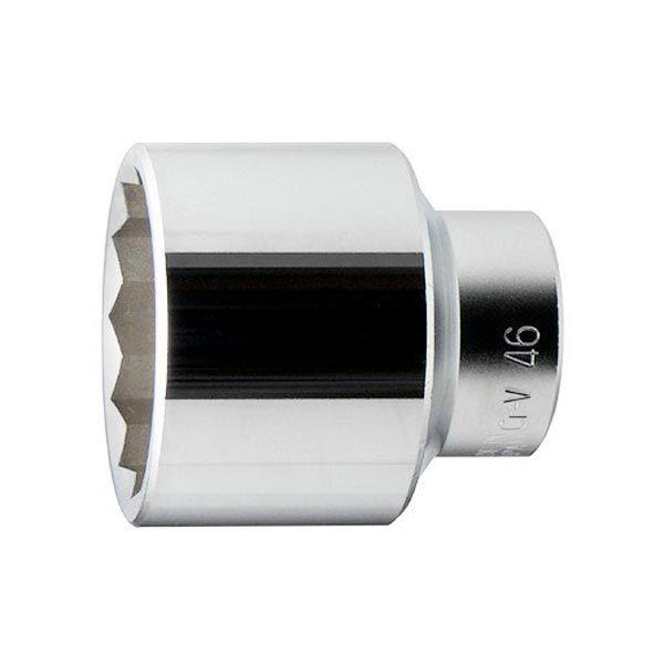 厳選されたクロームバナジウム鋼を鍛造・熱処理した、強靭で耐久性に優れたソケットです。高いトルクでのボルト、ナット締緩におすすめです。[差込角] 3/4"(19.0mm)[サイズ] 46mm[全長] 65mm[重量] 600g[ポイント] 1...