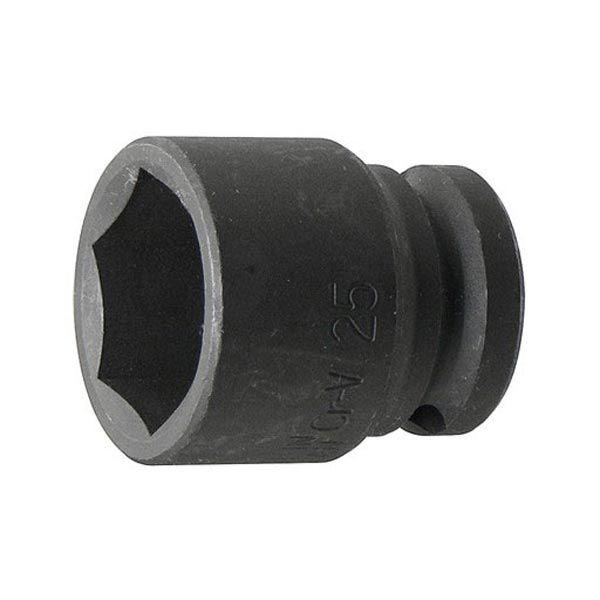 素材には優れた強度・耐衝撃性を持つクロームバナジウム鋼を使用したインパクトソケットです。[差込角] 1/2"(12.7mm)[サイズ] 25mm[全長] 40mm[重量] 160g[ポイント] 6角[材質] クロームバナジウム鋼[仕上げ] ...