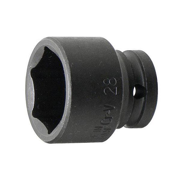 素材には優れた強度・耐衝撃性を持つクロームバナジウム鋼を使用したインパクトソケットです。[差込角] 1/2"(12.7mm)[サイズ] 28mm[全長] 40mm[重量] 170g[ポイント] 6角[材質] クロームバナジウム鋼[仕上げ] ...