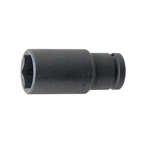 素材には優れた強度・耐衝撃性を持つクロームバナジウム鋼を使用したソケットです。奥まった場所やボルトが突き出たナットの脱着などに高いトルクが必要な場合はディープインパクトソケットの使用をおすすめします。[差込角] 1/2"(12.7mm)[サ...