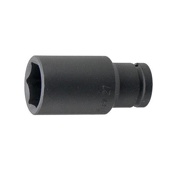 素材には優れた強度・耐衝撃性を持つクロームバナジウム鋼を使用したソケットです。奥まった場所やボルトが突き出たナットの脱着などに高いトルクが必要な場合はディープインパクトソケットの使用をおすすめします。[差込角] 1/2"(12.7mm)[サ...