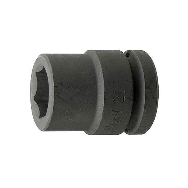 素材には優れた強度・耐衝撃性を持つクロームバナジウム鋼を使用したインパクトソケットです。高いトルクでのボルト、ナット締緩におすすめです。[差込角] 3/4"(19.0mm)[サイズ] 21mm[全長] 50mm[重量] 300g[ポイント]...
