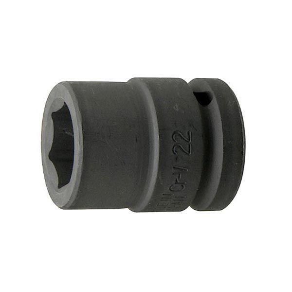 素材には優れた強度・耐衝撃性を持つクロームバナジウム鋼を使用したインパクトソケットです。高いトルクでのボルト、ナット締緩におすすめです。[差込角] 3/4"(19.0mm)[サイズ] 22mm[全長] 50mm[重量] 300g[ポイント]...