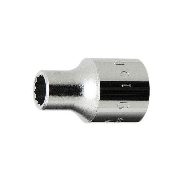 厳選されたクロームバナジウム鋼を鍛造・熱処理した、強靭で耐久性に優れたソケットです。高いトルクでのボルト、ナット締緩におすすめです。[差込角] 1/2"(12.7mm)[サイズ] 9mm[全長] 36mm[重量] 44g[ポイント] 12角...