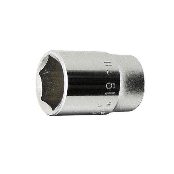 厳選されたクロームバナジウム鋼を鍛造・熱処理した、強靭で耐久性に優れたソケットです。高いトルクでのボルト、ナット締緩におすすめです。[差込角] 1/2"(12.7mm)[サイズ] 19mm[全長] 38mm[重量] 86g[ポイント] 6角...
