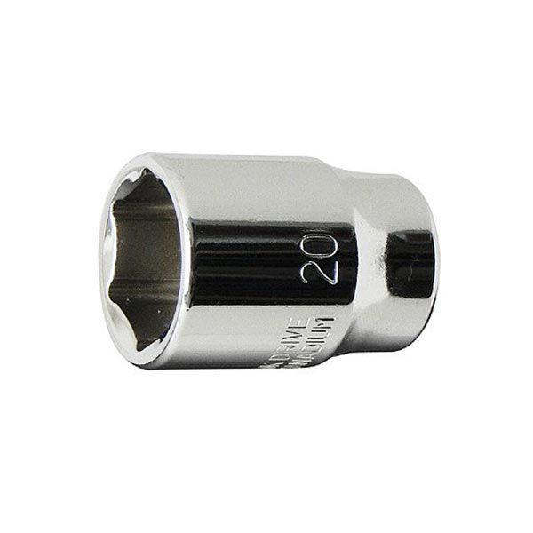 厳選されたクロームバナジウム鋼を鍛造・熱処理した、強靭で耐久性に優れたソケットです。高いトルクでのボルト、ナット締緩におすすめです。[差込角] 1/2"(12.7mm)[サイズ] 20mm[全長] 38mm[重量] 87g[ポイント] 6角...
