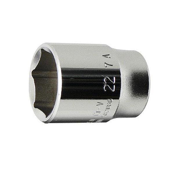 厳選されたクロームバナジウム鋼を鍛造・熱処理した、強靭で耐久性に優れたソケットです。高いトルクでのボルト、ナット締緩におすすめです。[差込角] 1/2"(12.7mm)[サイズ] 22mm[全長] 38mm[重量] 110g[ポイント] 6...