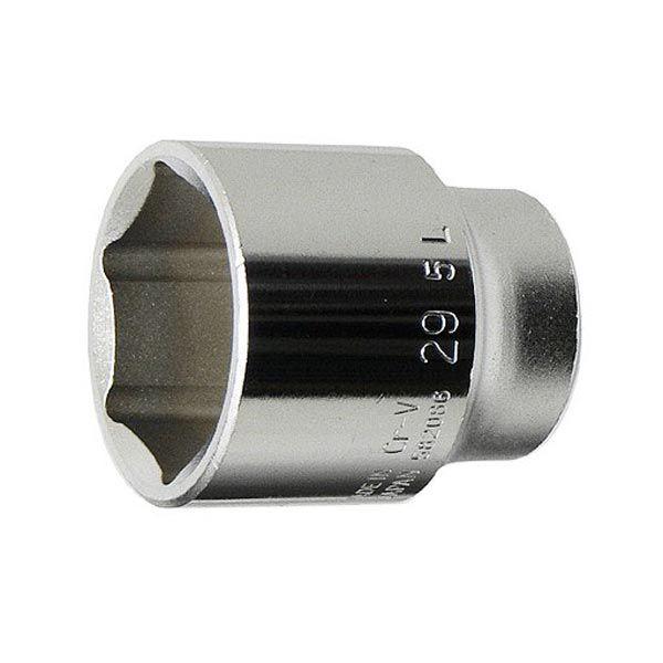 厳選されたクロームバナジウム鋼を鍛造・熱処理した、強靭で耐久性に優れたソケットです。高いトルクでのボルト、ナット締緩におすすめです。[差込角] 1/2"(12.7mm)[サイズ] 29mm[全長] 43mm[重量] 174g[ポイント] 6...