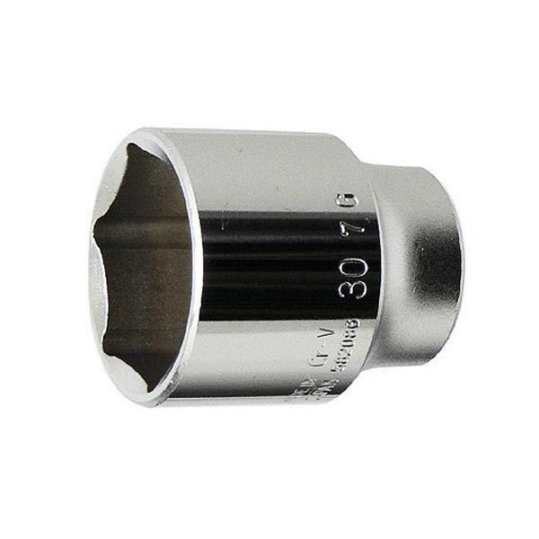 厳選されたクロームバナジウム鋼を鍛造・熱処理した、強靭で耐久性に優れたソケットです。高いトルクでのボルト、ナット締緩におすすめです。[差込角] 1/2"(12.7mm)[サイズ] 30mm[全長] 44mm[重量] 227g[ポイント] 6...
