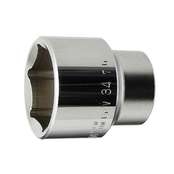 厳選されたクロームバナジウム鋼を鍛造・熱処理した、強靭で耐久性に優れたソケットです。高いトルクでのボルト、ナット締緩におすすめです。[差込角] 1/2"(12.7mm)[サイズ] 34mm[全長] 50mm[重量] 300g[ポイント] 6...