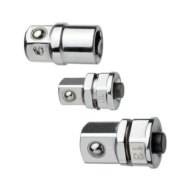 ギアレンチアダプターは、ラチェットコンビネーションレンチ等のメガネ部に取り付けてソケットやビットを使うためのアダプター類のセット商品です。[セット内容]・差込角1/4"(6.3mm)用 (プッシュリリース機構付き)・差込角3/8"(9.5m...