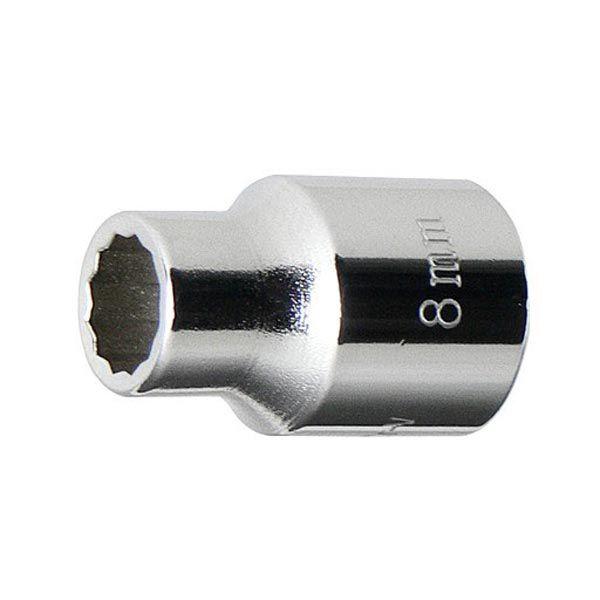 厳選されたクロームバナジウム鋼を鍛造・熱処理した、強靭で耐久性に優れた、工具箱に常備しておきたいスタンダードソケットです。[差込角] 3/8"(9.5mm)[サイズ] 8mm[全長] 26mm[重量] 22g[ポイント] 12角[材質] ク...
